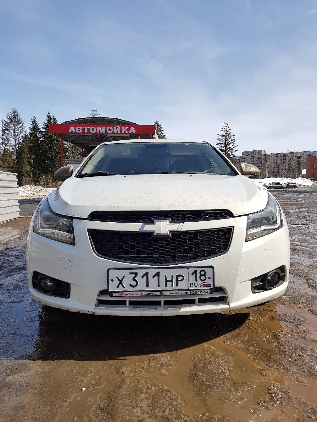 Покраска авто + раздвоенный выхлоп — Chevrolet Cruze (1G), 1,6 л, 2012 ...