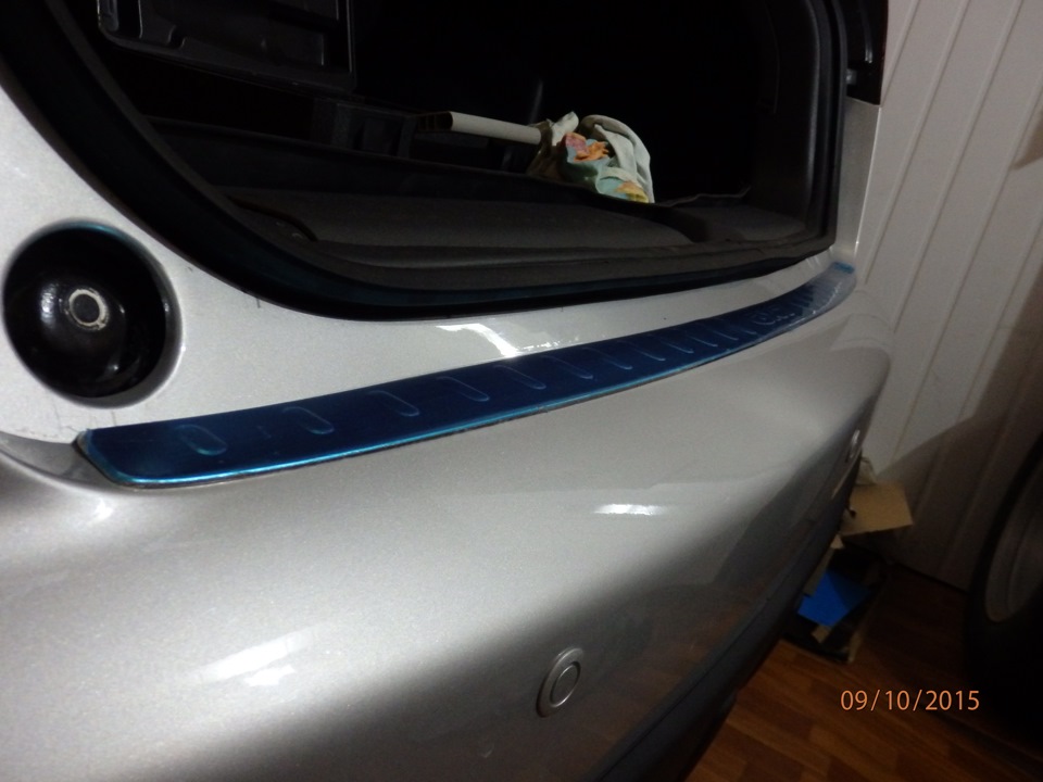 Про накладку на бампер задний… — Geely Emgrand X7, 2 л, 2015 года ...