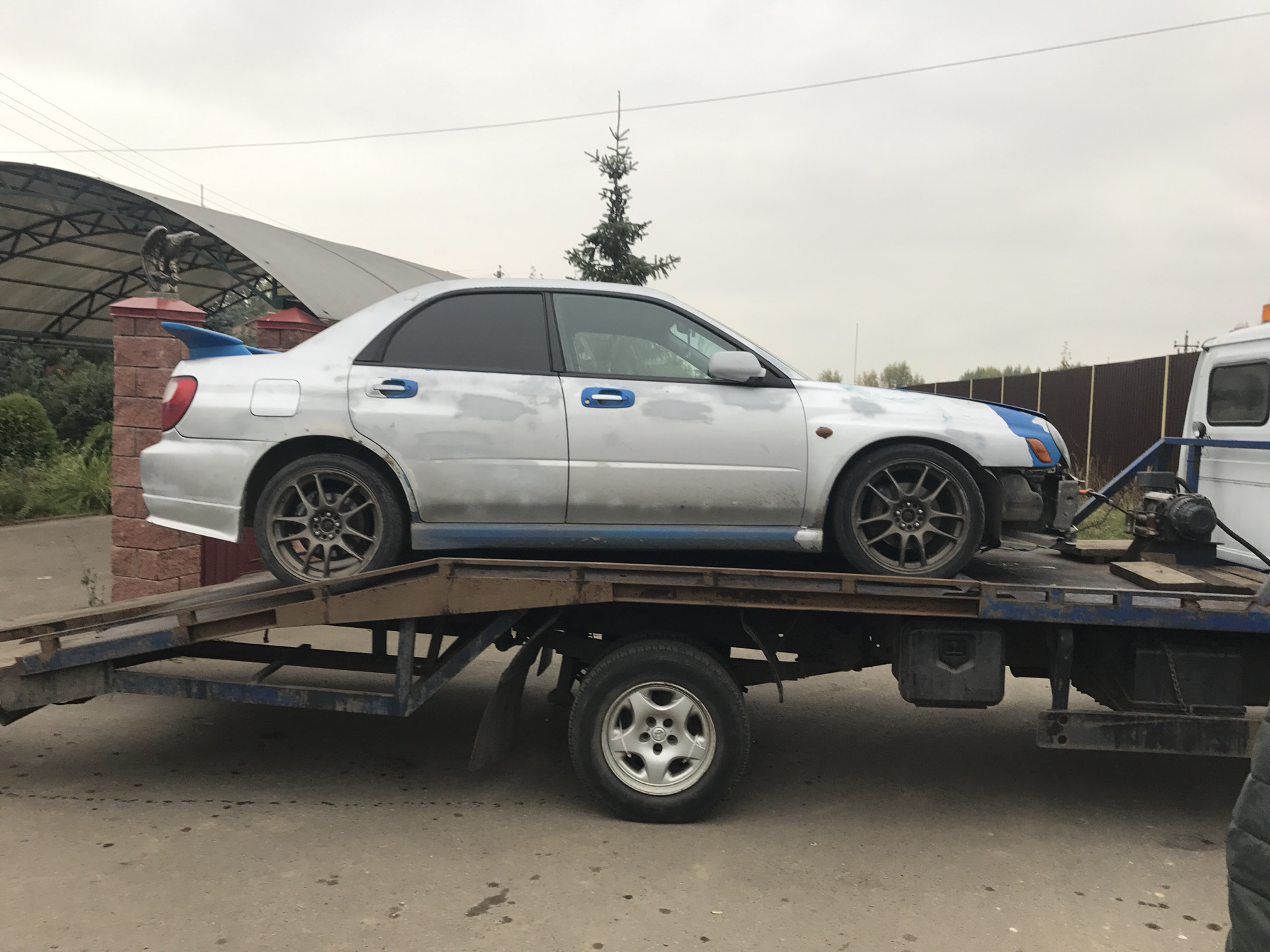 И вот отправил машину в ремонт — Subaru Impreza WRX (GD, GG), 2 л, 2001 года | эвакуация | DRIVE2