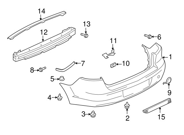 6410A883 Усилитель заднего бампера Lancer Mitsubishi | Запчасти на DRIVE2