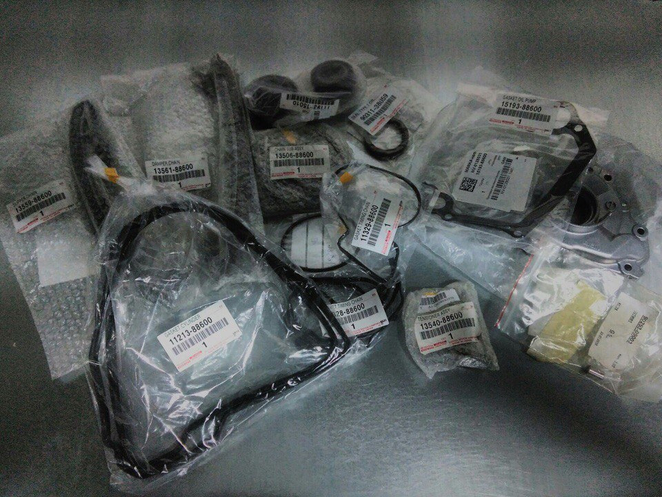 Замена цепи ГРМ 2ZZ — Toyota Celica (230), 1,8 л, 2000 года | плановое ...