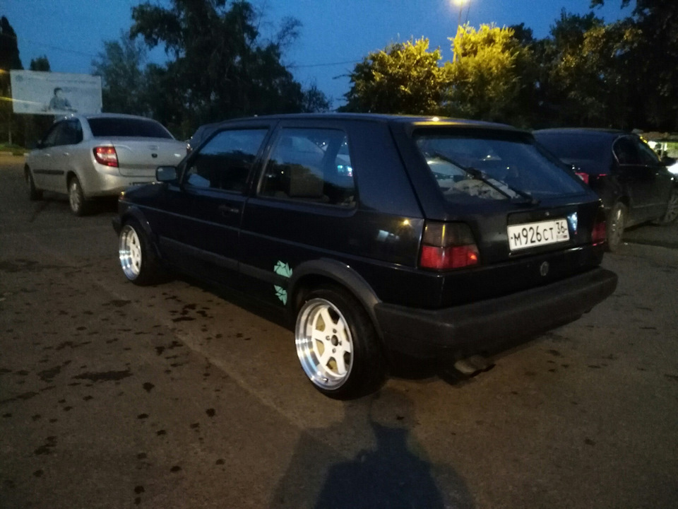 Volk Racing 16x9 195\45 — Volkswagen Golf Mk2, 1,6 л, 1989 года ...
