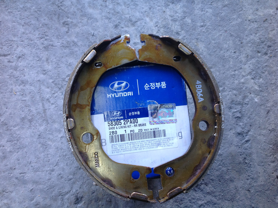 583052PA00 КОМПЛЕКТ ТОРМОЗНЫХ КОЛОДОК С НАКЛАДКАМИ (2ШТ) KIA HYUNDAI ...