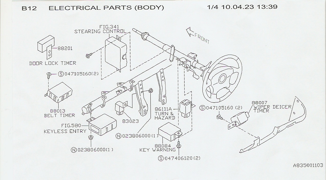 TURN & HAZARD — Subaru Legacy (BE/BH/BT), 2,5 л, 1999 года | поломка ...