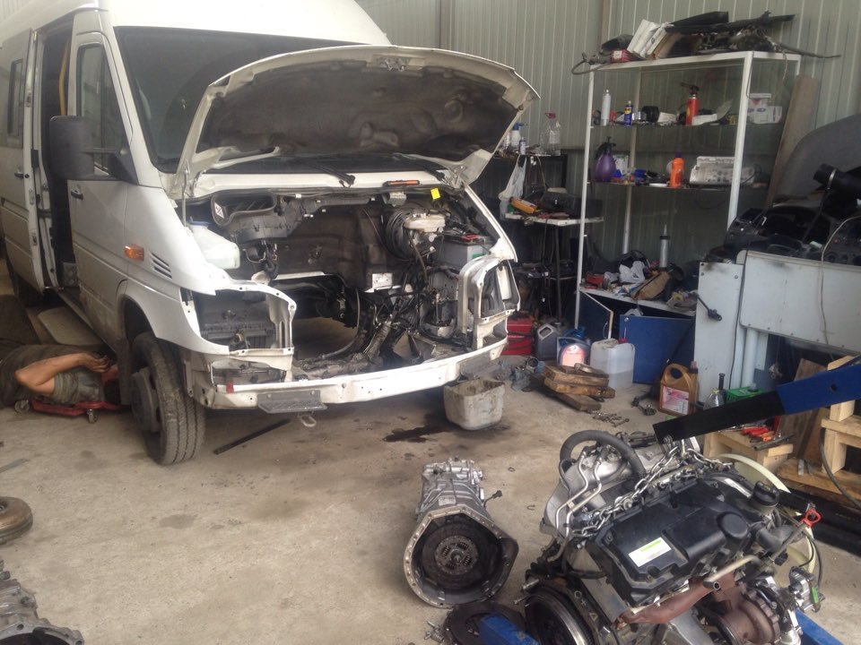 Свадьба Мерседеса с 1UZ-FE vvti началась fastong — ГАЗ Соболь, 4 л ...