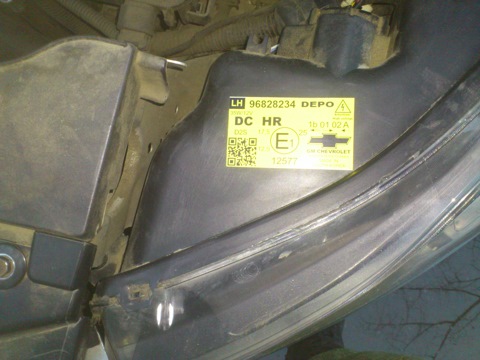 96828234 Фара левая / Chevrolet Cruze 10~ GM | Запчасти на DRIVE2