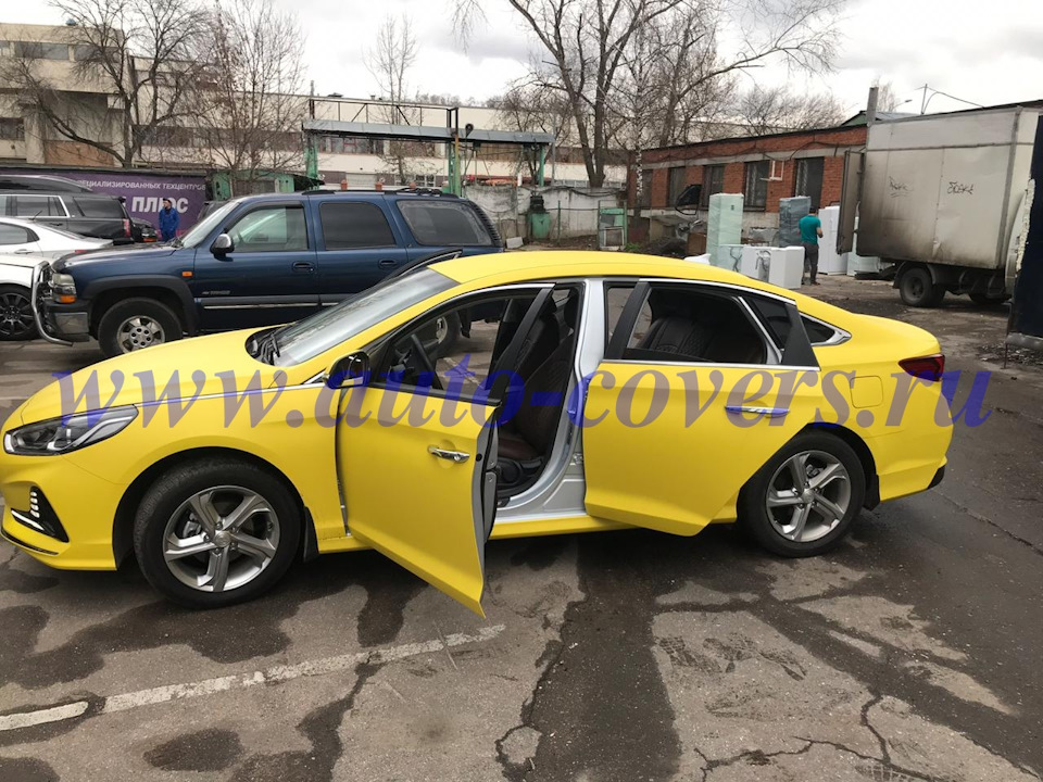 Чехлы на Хендай Соната 2019 "И снова Такси". — auto-covers.ru на DRIVE2