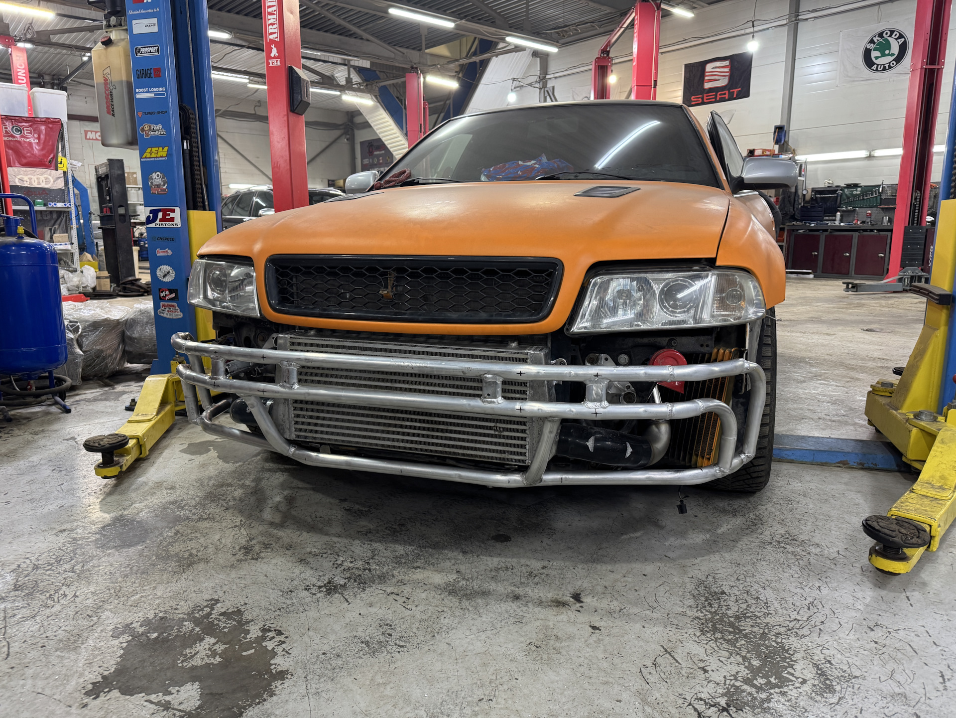 Фронтальник и Bash Bar — Audi A4 (B5), 1,8 л, 1997 года | тюнинг | DRIVE2