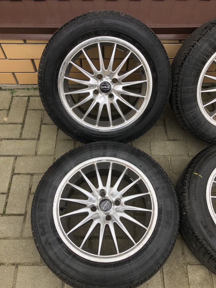 Шины летние Amtel 185/65 R15, литые диски Kik 6Jx15 ET45 4x100 на KIA ...