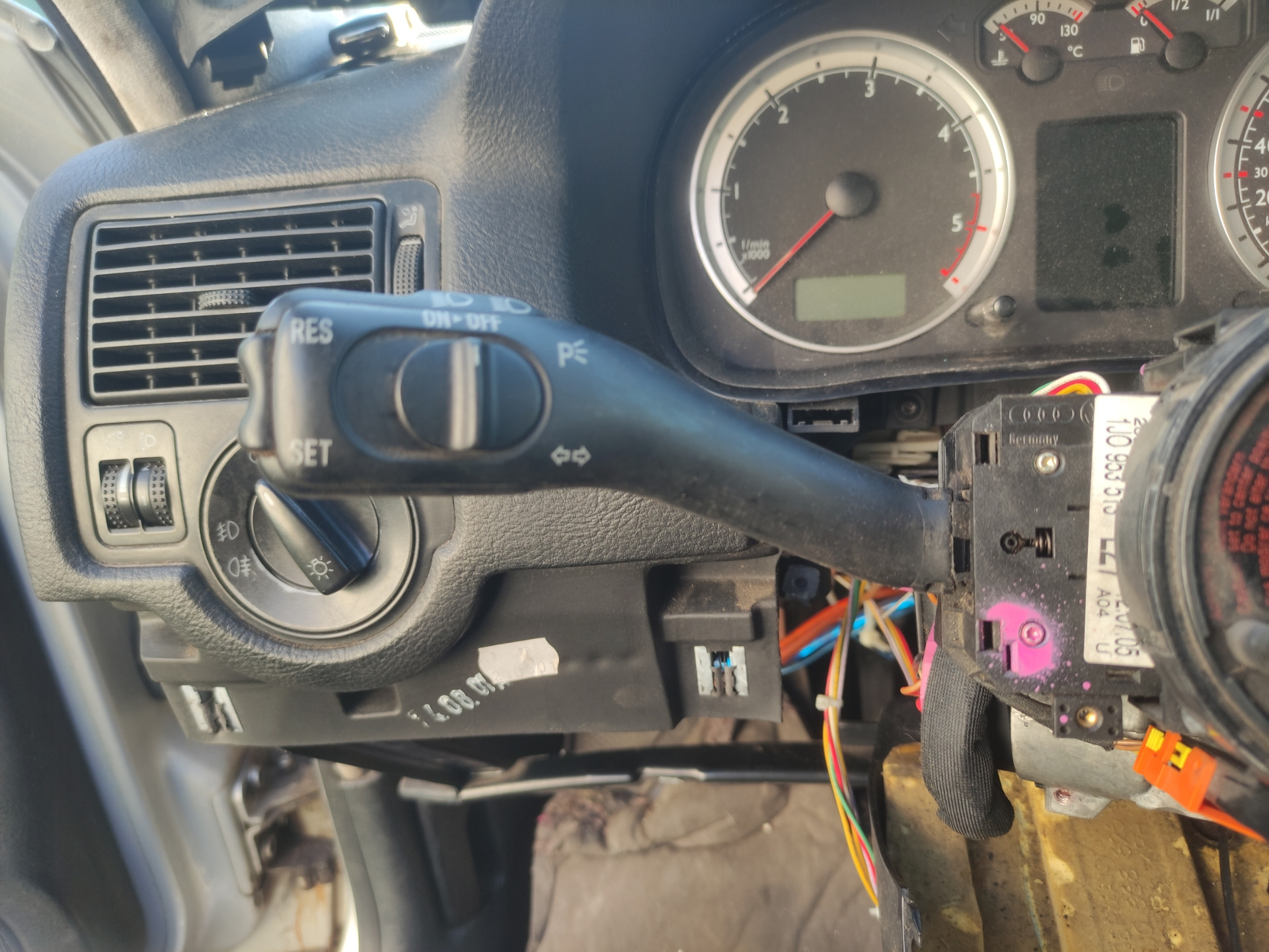 Установка круиза Golf 4 1.9 TDI GTI ARL — Volkswagen Golf Mk4, 1,9 л, 2001 года | своими руками ...