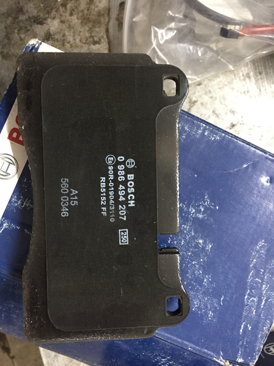 0986494207 Тормозные колодки дисковые (перед.) BOSCH | Запчасти на DRIVE2