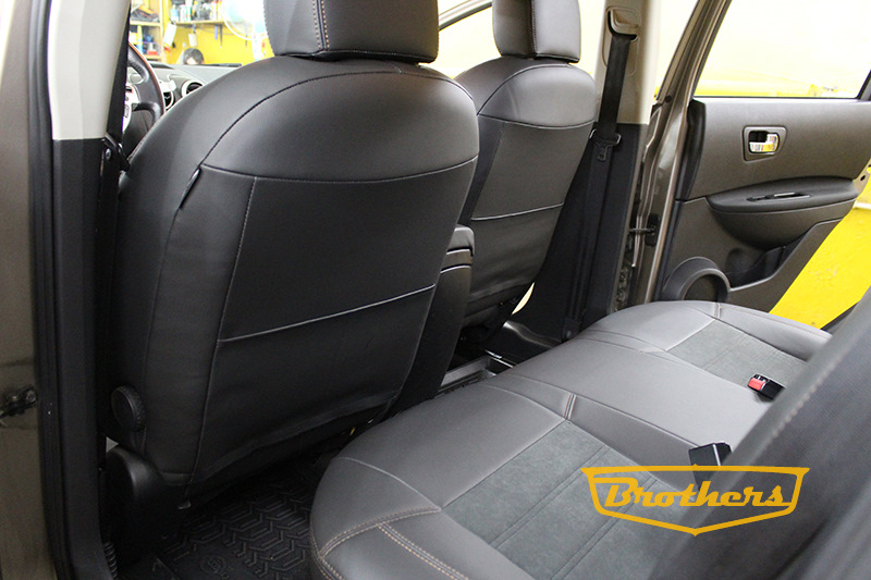 Чехлы на Nissan Qashqai J10, 2007 — 2013 серии "Alcantara" — Brothers ...