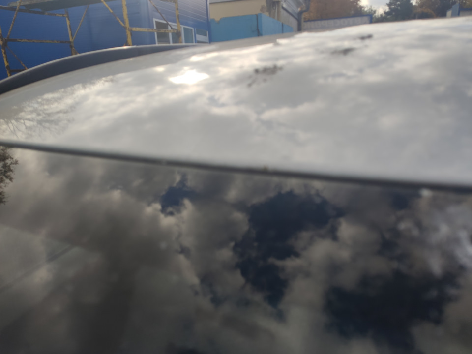 Покраска жучка над лобовым стеклом. — Mitsubishi Outlander (3G), 2 л ...