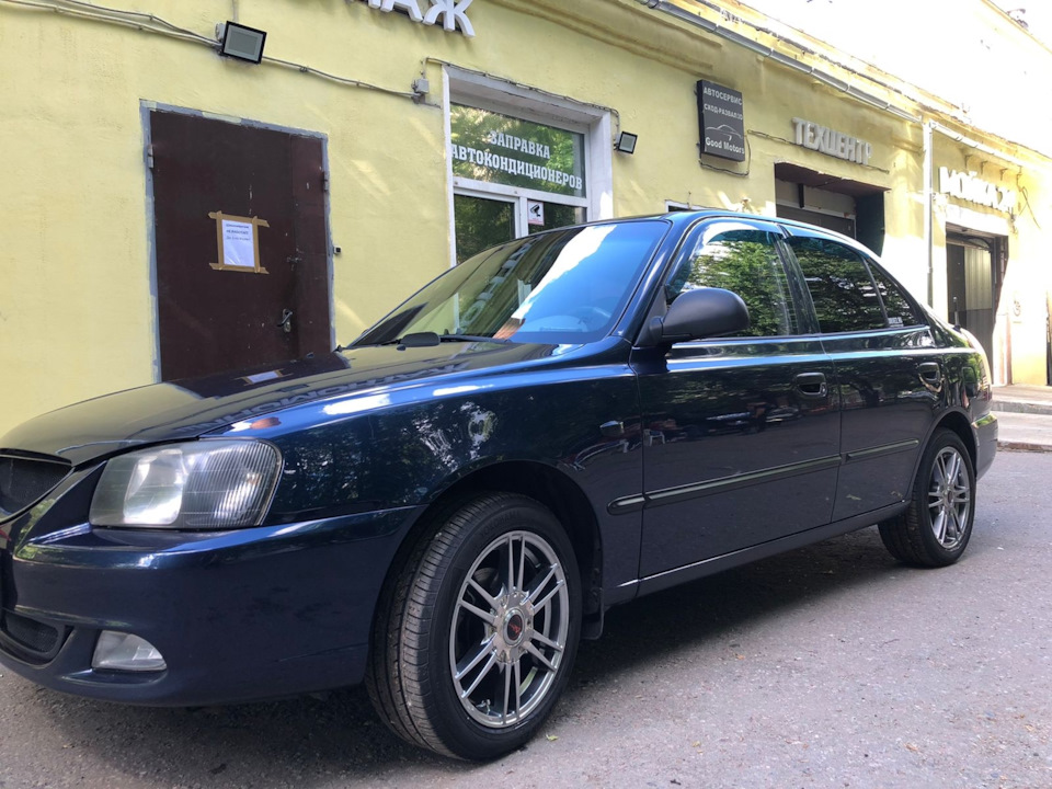 ПОРОГИ Hyundai Accent ТАГАЗ — Hyundai Accent (2G), 1,5 л, 2011 года ...