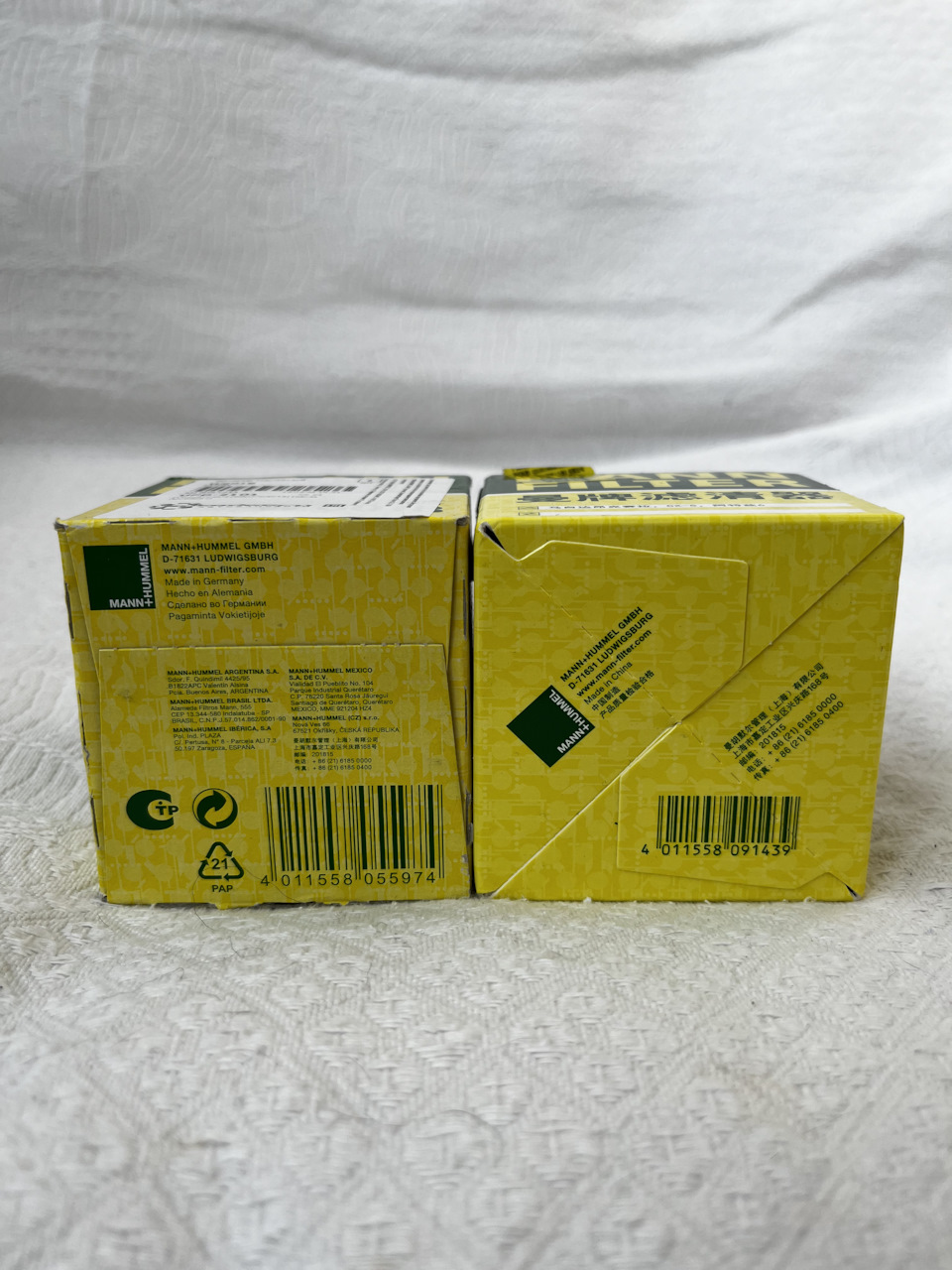 Mann W6018 vs W6018/1 — Mazda 6 (3G) GJ, 2 л, 2017 года | наблюдение ...