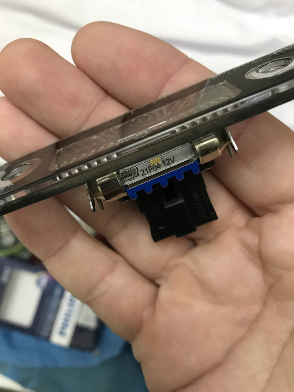 Led Philips в подсветку номера — Skoda Octavia A5 Mk2, 1,8 л, 2012 года ...