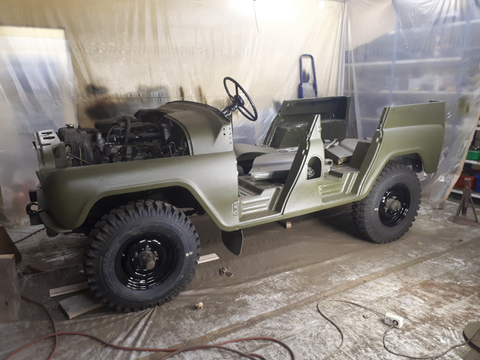 Сборка кузова после покраски. — УАЗ 469, 2,9 л, 1976 года | кузовной ...