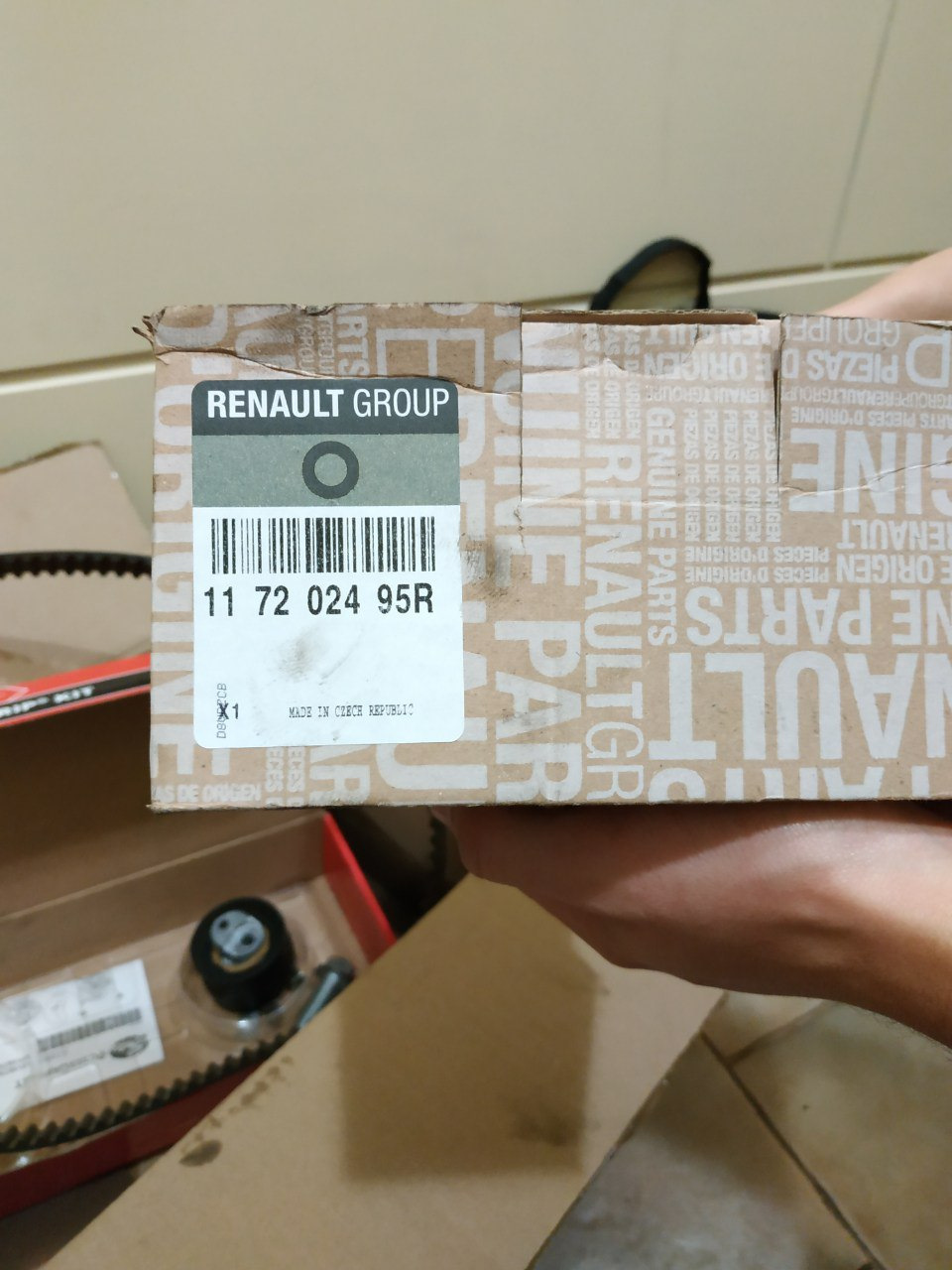 117202495R Комплект ремня генератора K9K RENAULT | Запчасти на DRIVE2