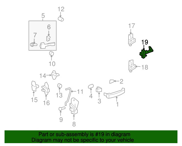 6865042071 Ограничитель двери TOYOTA LEXUS | Запчасти на DRIVE2