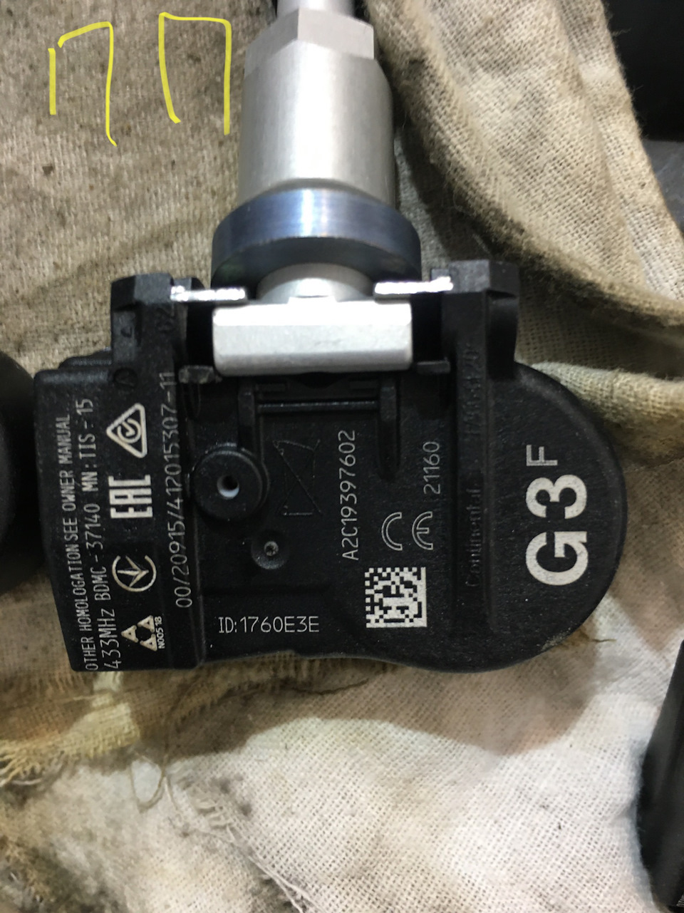 Датчики давления в шинах TMPS — Mazda CX-30, 2 л, 2021 года ...