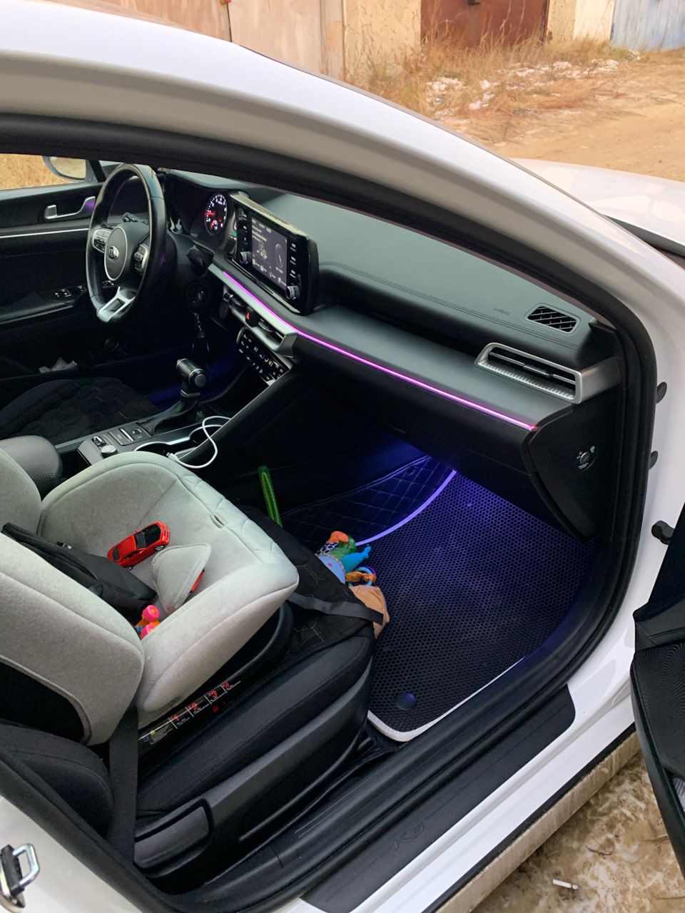 Led подсветка — KIA K5 (3G), 2 л, 2021 года | аксессуары | DRIVE2