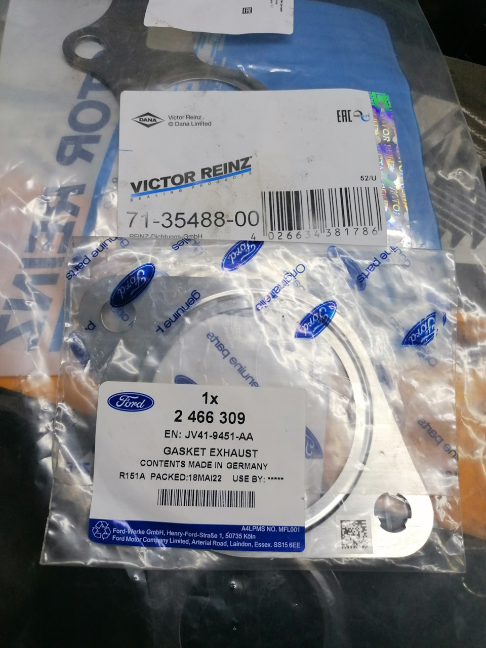 Замена гофры. — Ford Mondeo IV, 2 л, 2008 года | визит на сервис | DRIVE2