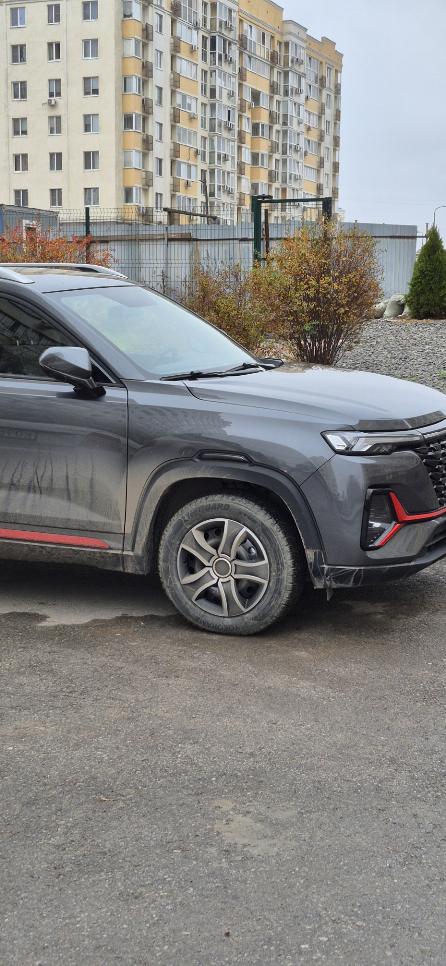 Комплект зимних шин на штамповках с колпаками — Changan CS35 Plus (1Gf ...