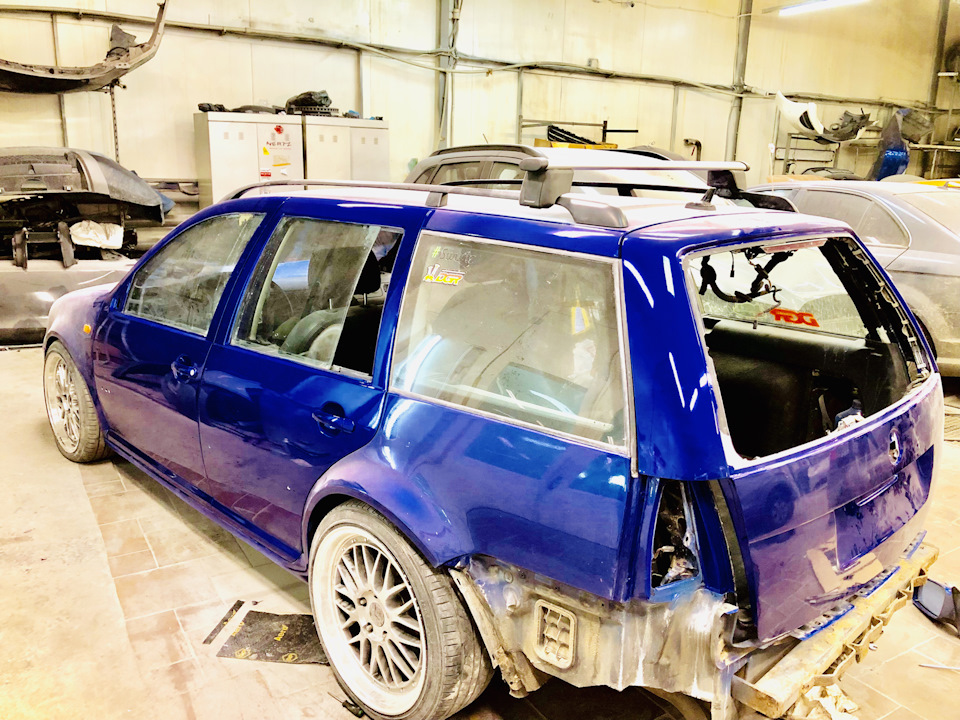 #13 Окраска ч.4 — путь воскрешения — Volkswagen Golf Variant (Mk4), 1,9 л, 1999 года | кузовной ...