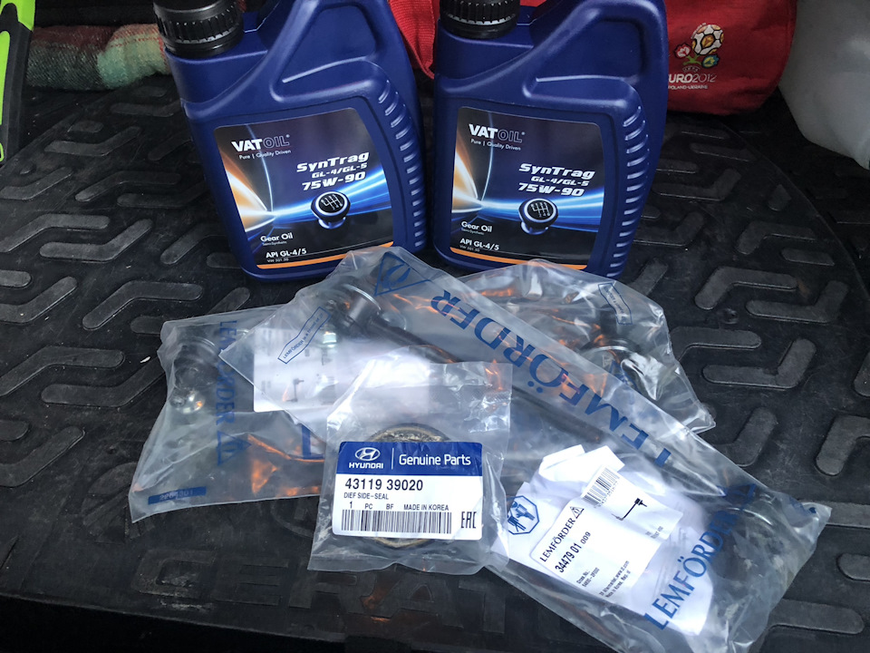 Замена опор, сальника и масла в МКП — KIA Cerato (1G), 1,6 л, 2007 года ...