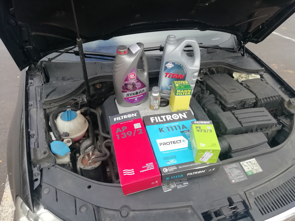 Первое ТО после покупки — Volkswagen Passat B6, 2 л, 2006 года ...