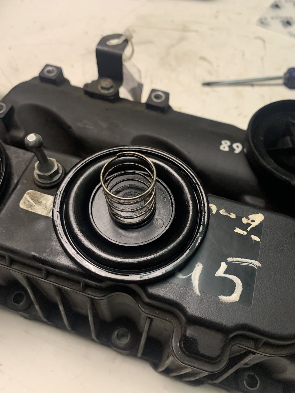 Замена мембраны клапанной крышки Hyundai/Kia 2.2 CRDI 224102F000 ...