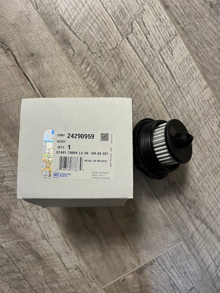 Фильтр для CVT (вариатора) GM GENUINE 24290959 на Chevrolet Malibu (9G ...