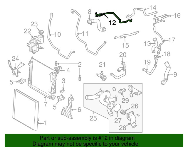 PCH502341 Шланг радиатора Jaguar Land Rover | Запчасти на DRIVE2