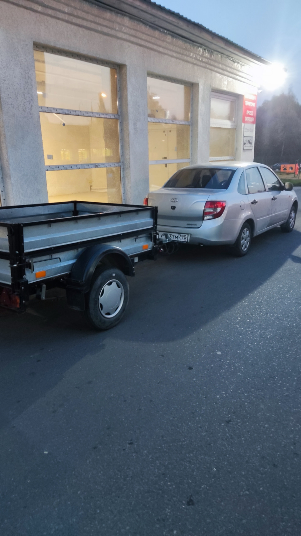 Прицеп на гранту, небольшое ТО, начало шумоизоляции — Lada Гранта (1G ...
