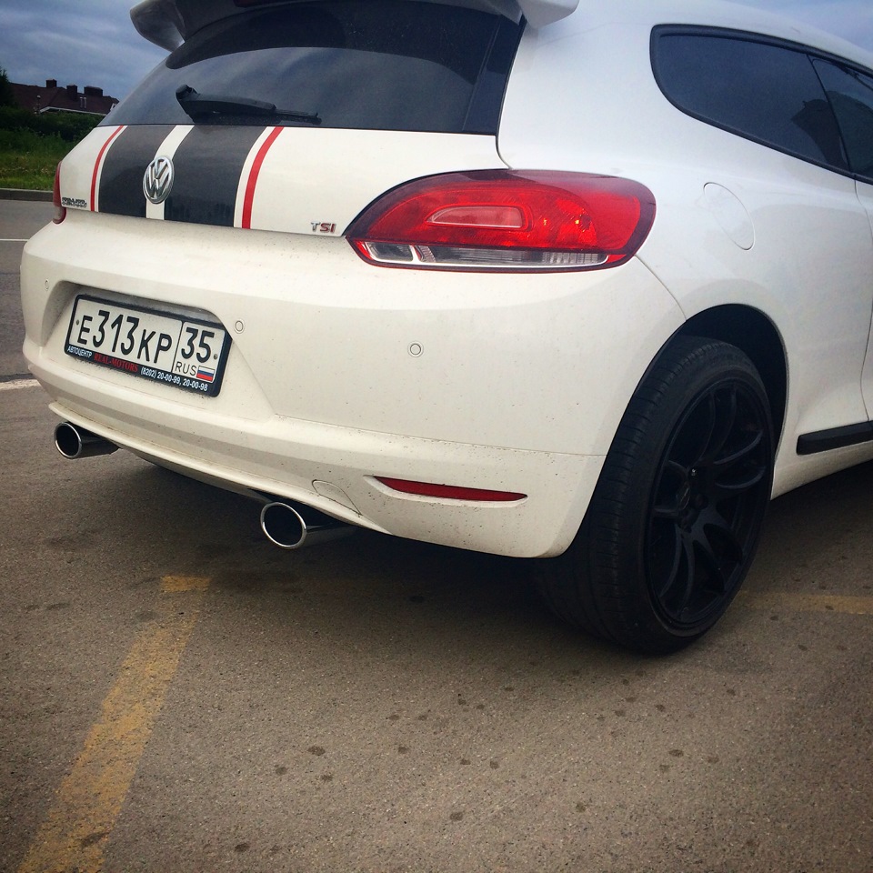 выхлоп Scirocco R — Volkswagen Scirocco (3G), 1,4 л, 2009 года | тюнинг | DRIVE2