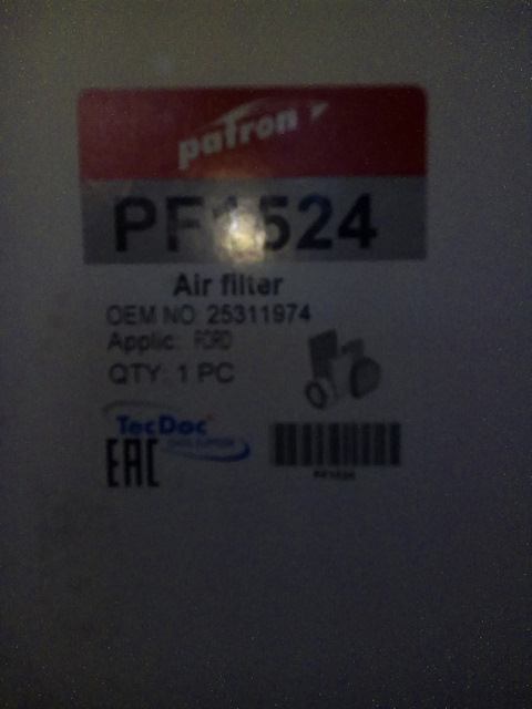 25311974 Воздушный фильтр GM | Запчасти на DRIVE2