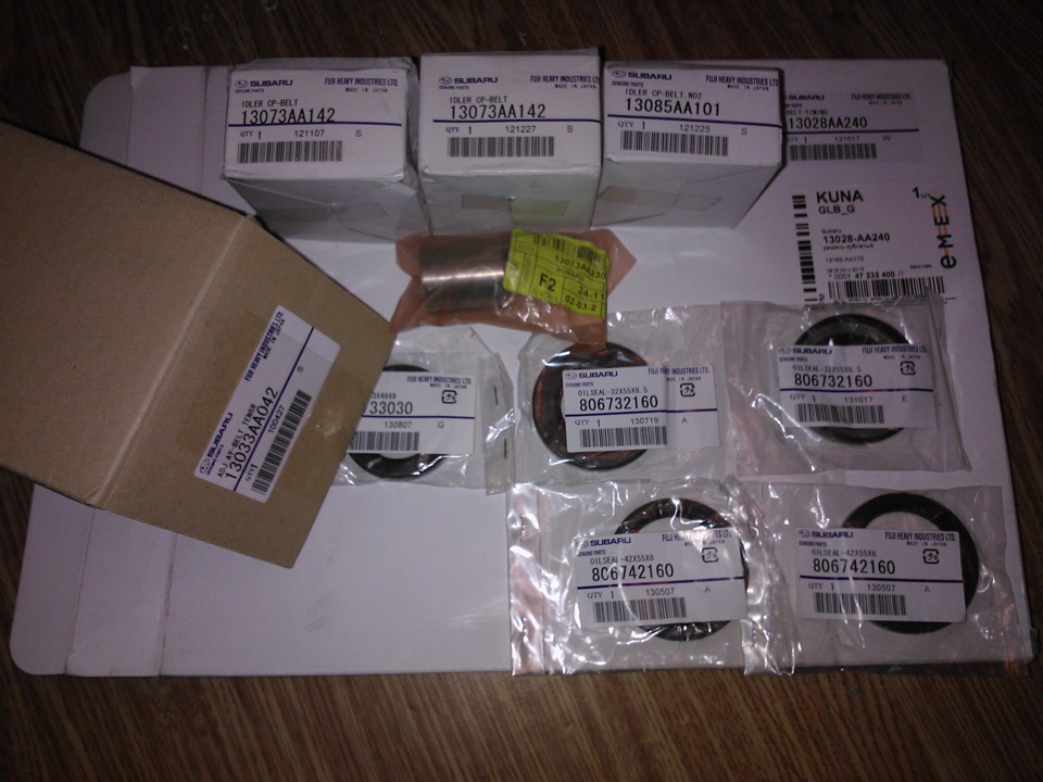 Пришло время. ГРМ — Subaru Legacy (BL/BP), 2 л, 2003 года | плановое ТО ...