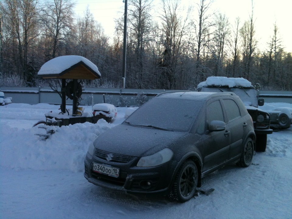 Вот так мы выглядим при -30 по Цельсию — Suzuki SX4 (1G), 1,6 л, 2013 ...