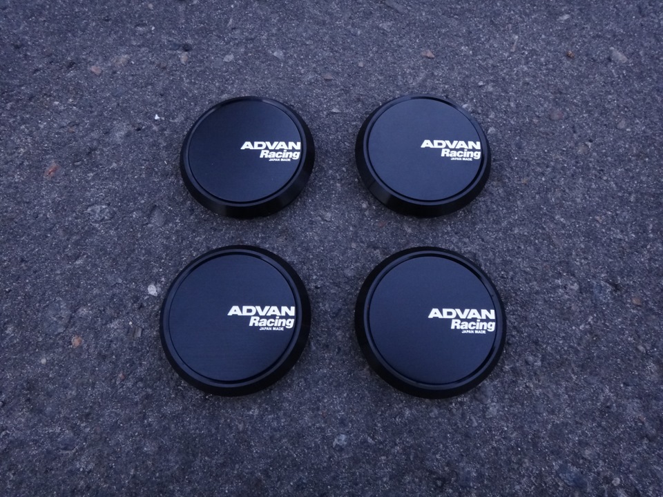 Advan Wheels Center Caps 73MM Black Flat — Mazda 3 MPS (1G), 2,3 л ...