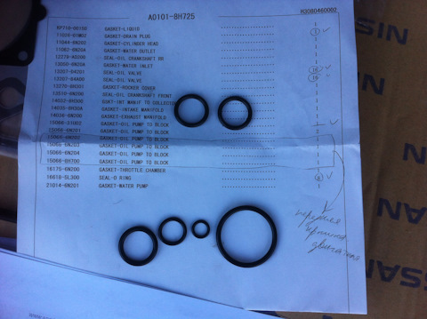 150666N204 Уплотнительное кольцо передней крышки NISSAN INFINITI ...