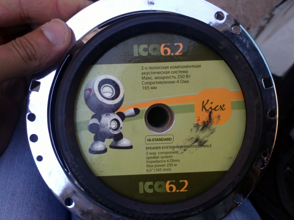 Поставил Kicx ICQ 6.2 на фронт — Honda Civic Hatchback (7G), 1,5 л, 2001 года | автозвук | DRIVE2