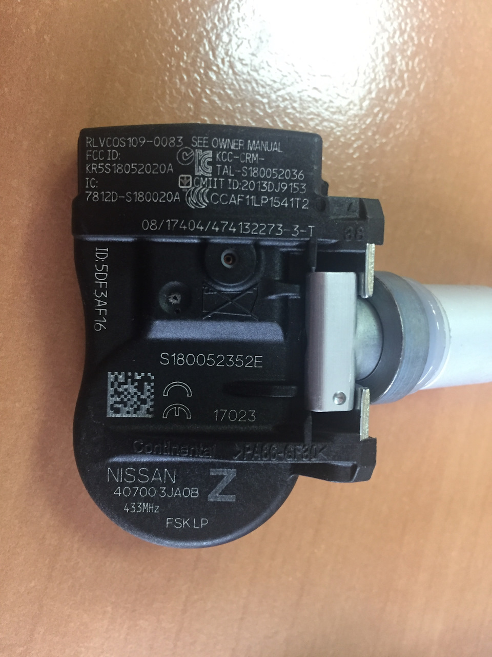 407003JA0B ДАТЧИК ДАВЛЕНИЯ В ШИНЕ NISSAN MURANO (08-15), PATHFINDER (12 ...