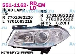7701063220 Основная фара, справа RENAULT | Запчасти на DRIVE2