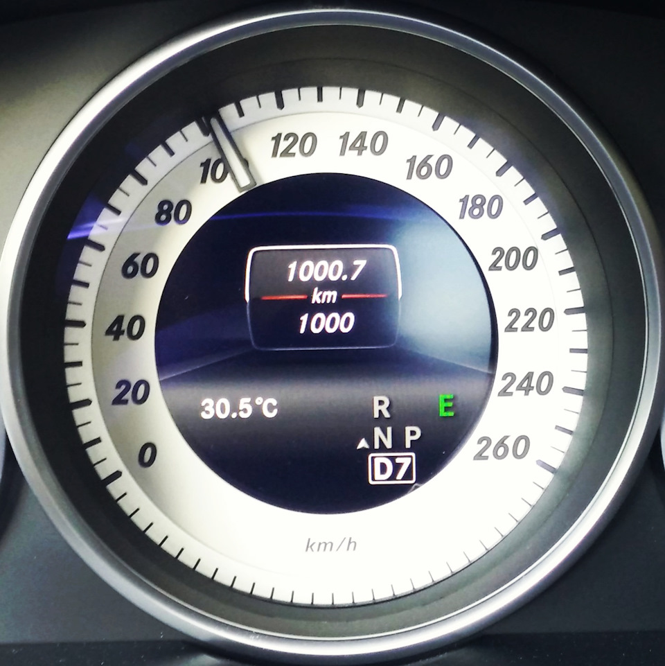 Вот и первая тысяча — Mercedes-Benz E-Class (W212), 3,5 л, 2015 года ...