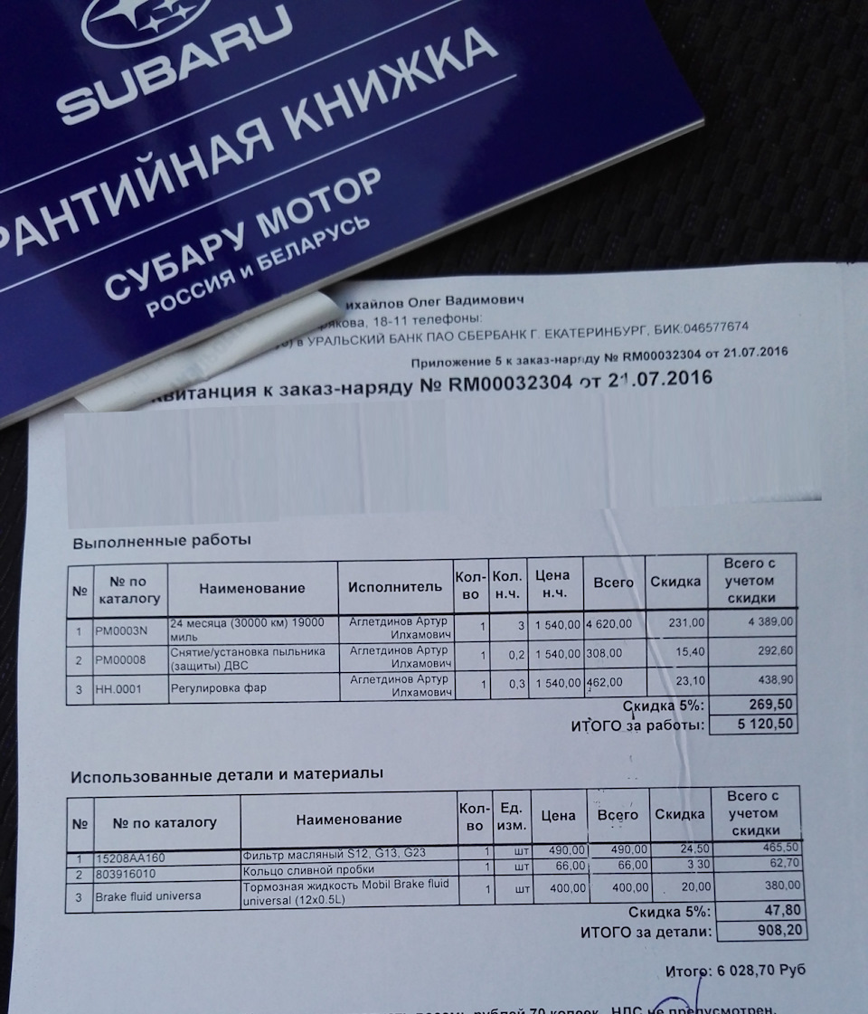 Просто ТО-2. — Subaru Forester (SJ), 2,5 л, 2014 года | плановое ТО ...