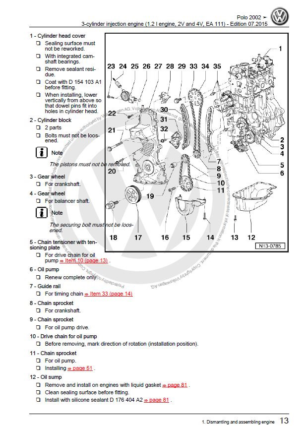 Руководство по ремонту — Volkswagen Polo Hatchback Mk4F, 1,2 л, 2007 ...