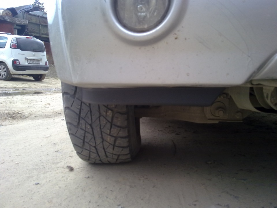 "брызговики" на бампер — KIA Sorento (1G), 2,5 л, 2002 года ...