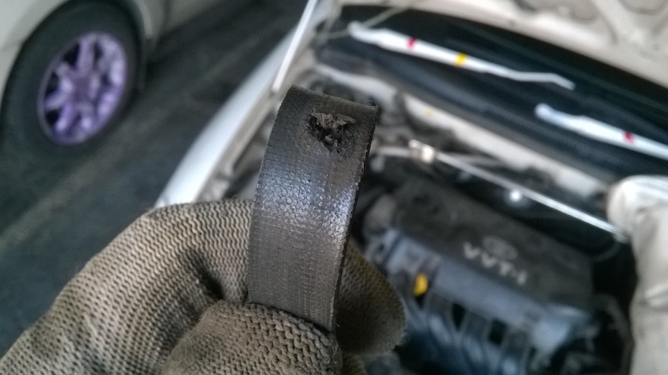 ремень генератора отжил свое — Toyota Allex, 1,5 л, 2001 года | своими ...