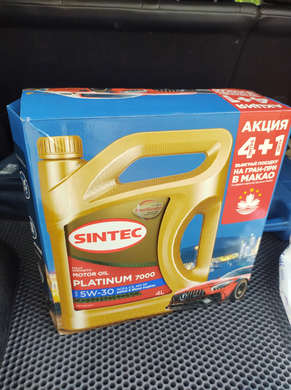 Замена масла. Sintec Platinum 5w30, api SP, C3 — Mazda CX-7, 2,3 л ...