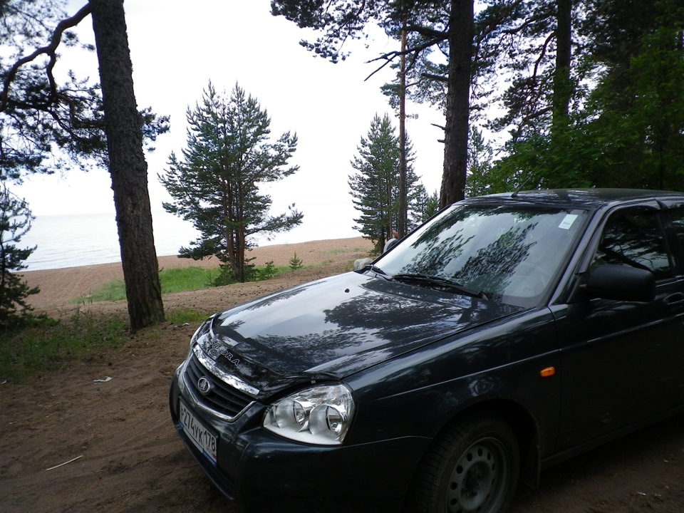 Дефлектор на Приору. — Lada Приора хэтчбек, 1,6 л, 2013 года | стайлинг ...